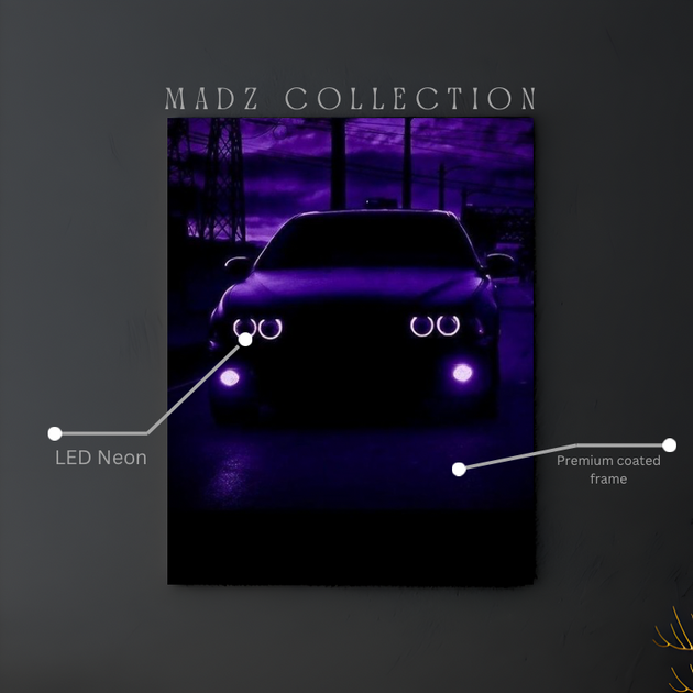 Dodge Challenger Front DRLs |Car Neon Poster – MADZ Factory