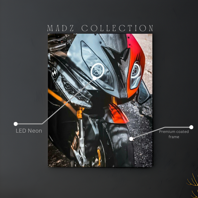 BMW 1000 RR DRL |Bike Neon Poster – MADZ Factory