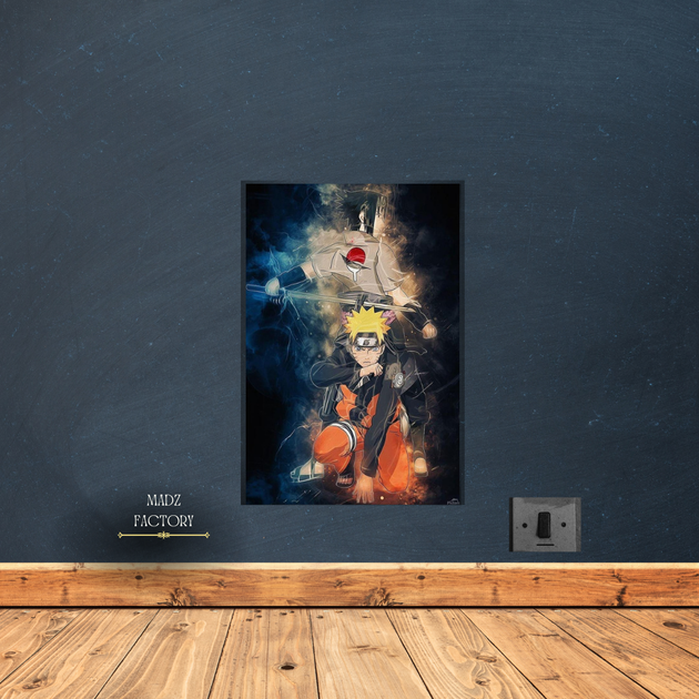Naruto and Sasuke Naruto ANIME | 4K METAL PLATE – MADZ Factory