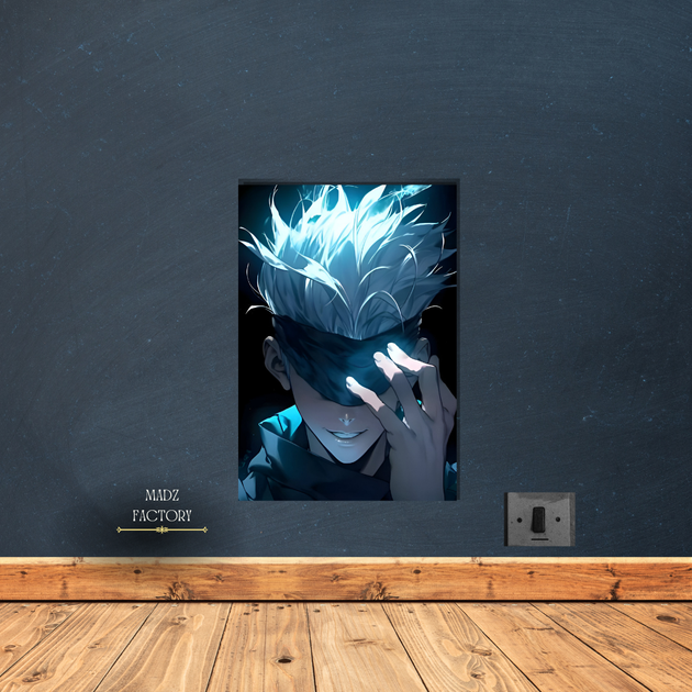 Gojo Saturo Jujutsu Kaisen ANIME | METAL PLATE – MADZ Factory