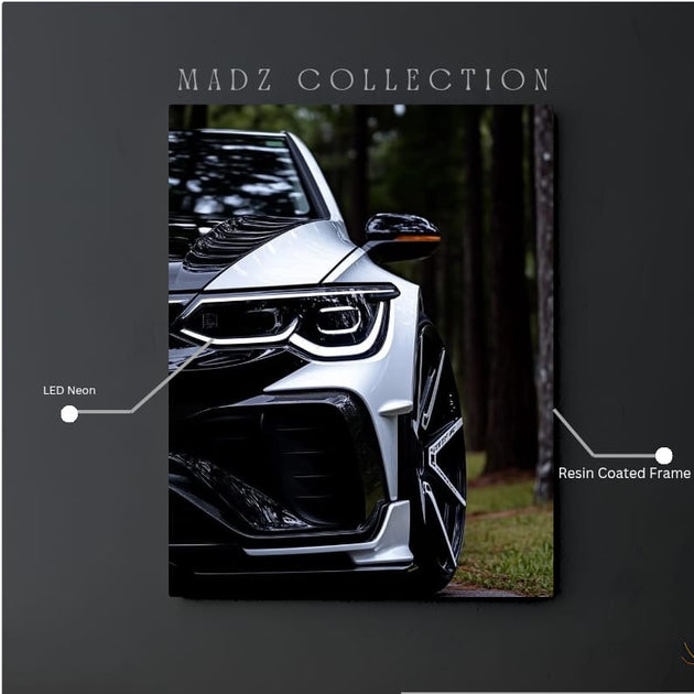 BMW Premium Front DRLs White Light | Resin Neon Frame | 4k Premium ...